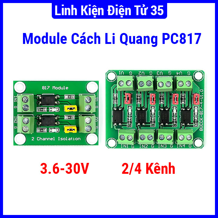 PC817 2 Channel / 4 Channel Optical Isolator Module | Shopee Singapore