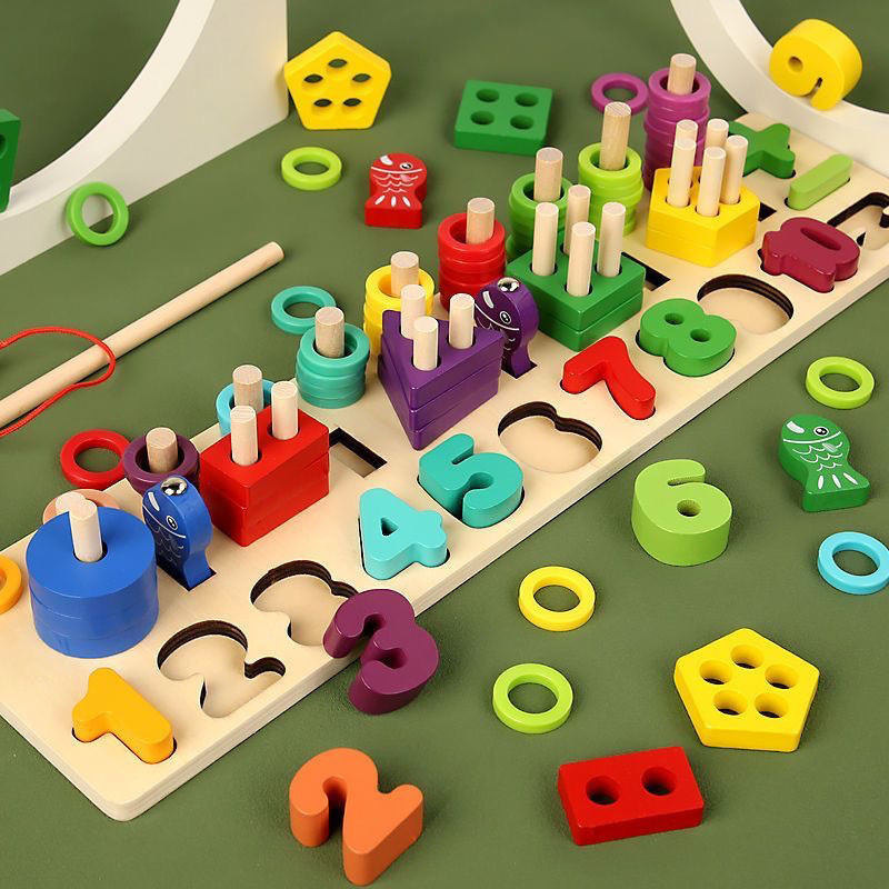 Children's Early Education Number Recognition Column Blocks Baby Boys ...