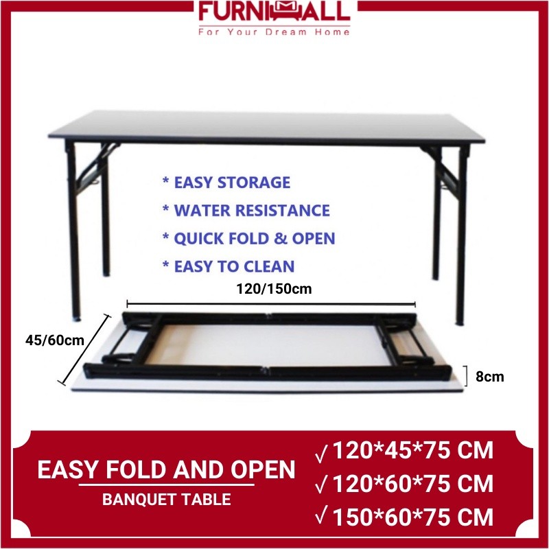 Furnimall Banquet Table/Folding Table/Catering / Hall / Buffet Table ...