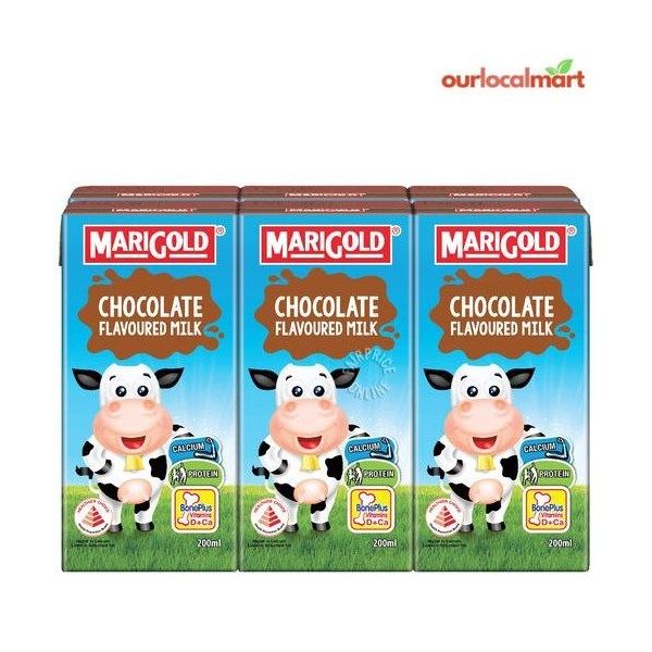Marigold Uht Packet Milk Chocolate 6 x 200ml | Shopee Singapore