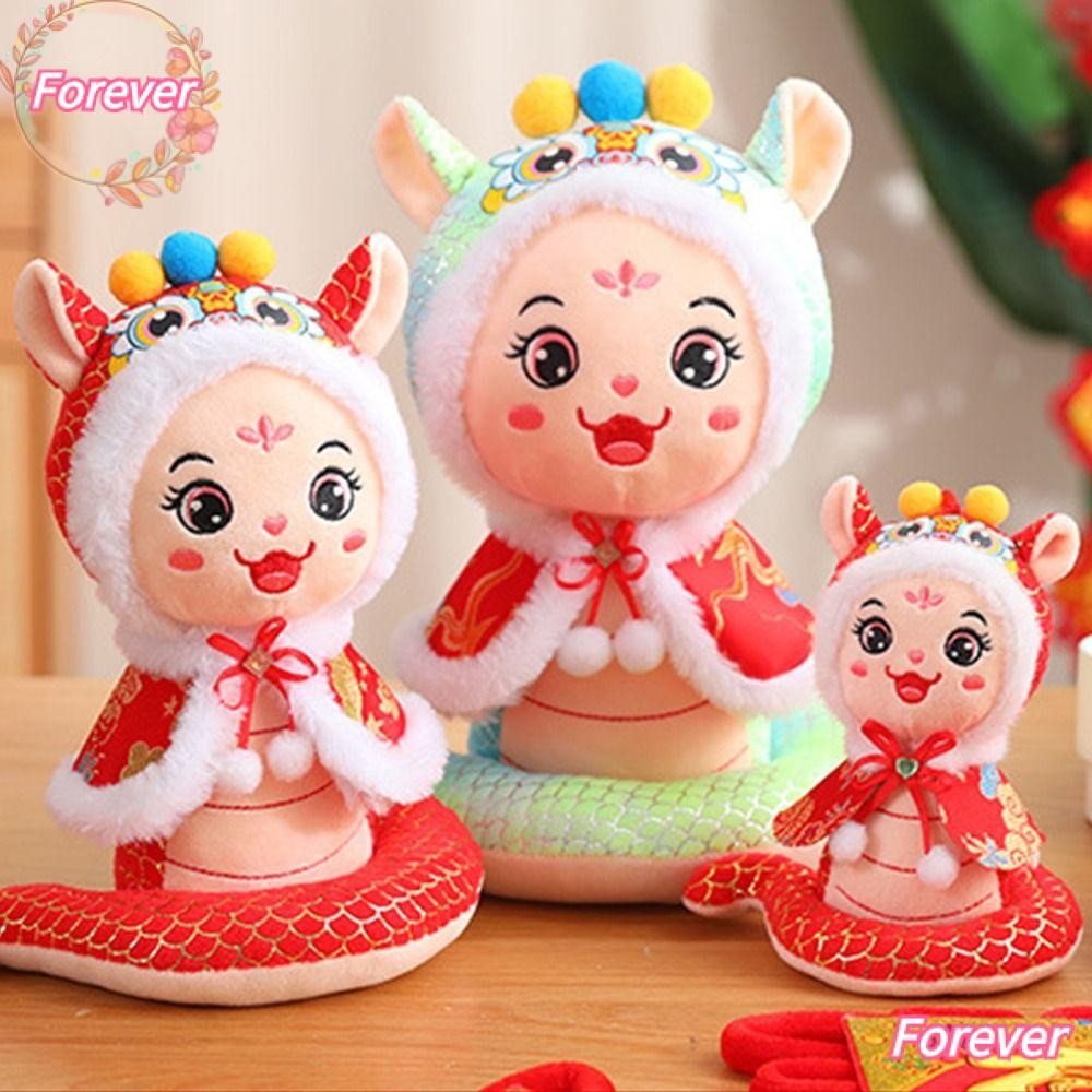 FOREVER Cloak Snake Doll, Snake Year Mascots Toy Year Decor Stuffed ...