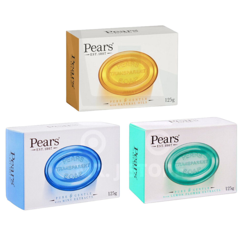 Pears Transparent Soap 125g | (Natural Oil,Mint,Lemon) | Shopee Singapore