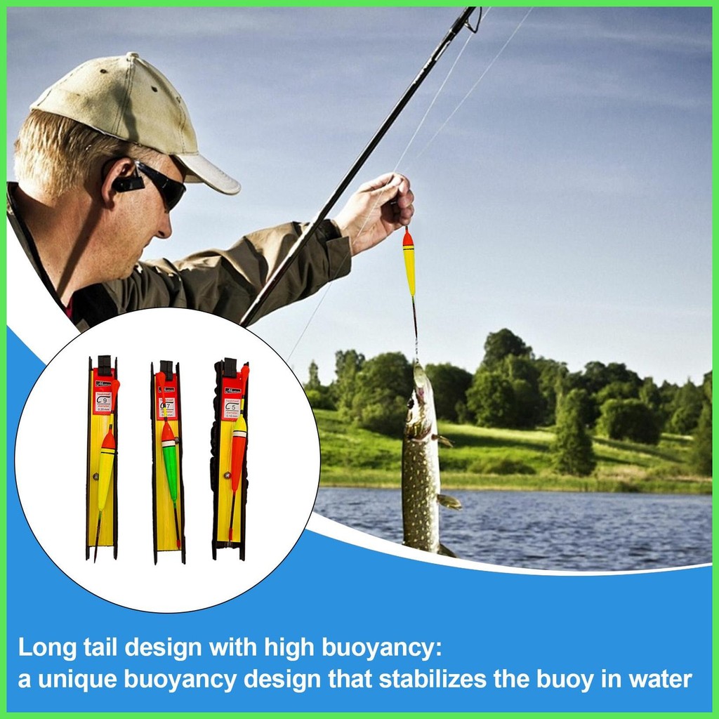 Slip Bobbers For Fishing 3x Straight Column Shape Fishing Slip Cork ...