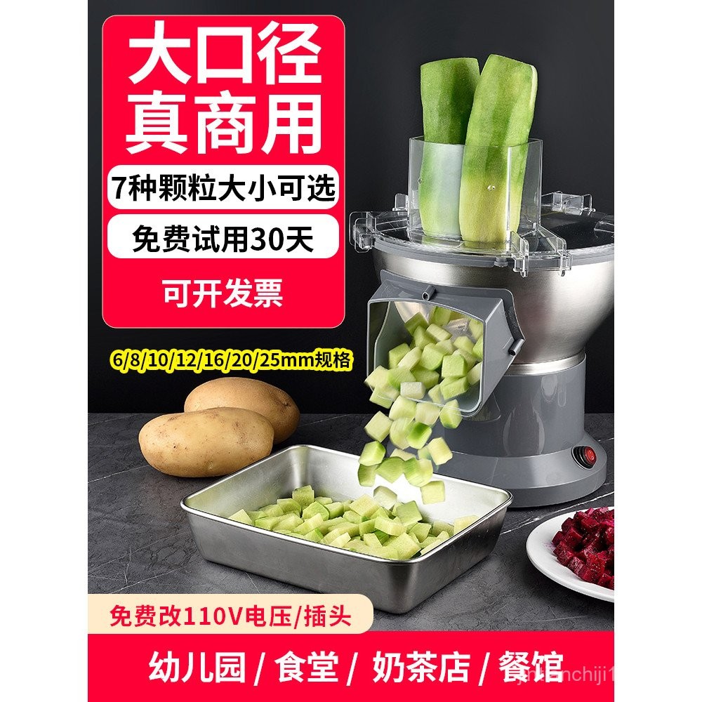 Fully Automatic Dicing Machine Commercial Multi-Function Fruit and Vegetable Dicer Carrot Dicer ...