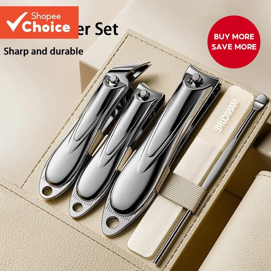 5Pcs Manicure Set Nail Clipper Kit Personal Care Grooming Gift for ...