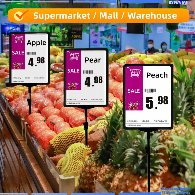 A4 Promotion Poster Price Stand QR Code Signboard Adjustable Height ...