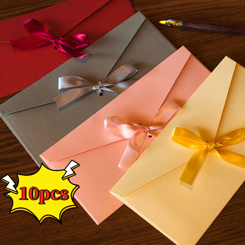 Wedding Invitation Envelope Paper Letter Kraft White Mailing Black Card ...