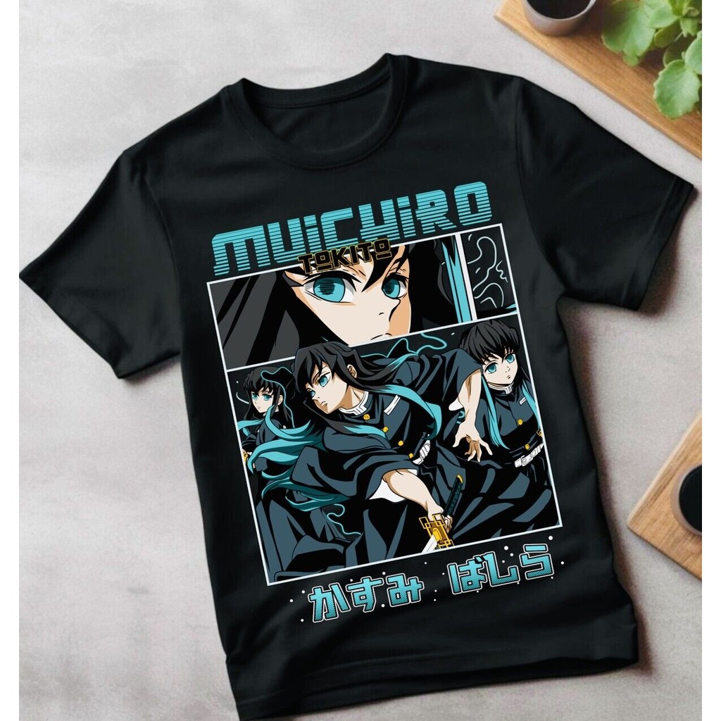 Muichiro Tokito Tshirt Kimetsu No Yaiba Demon Slayer Anime Black All ...