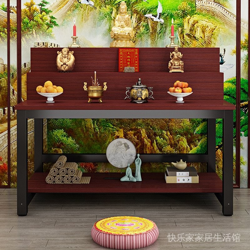 Buddha Shrine Home Incense Burner Table Buddha Cabinet New Chinese ...