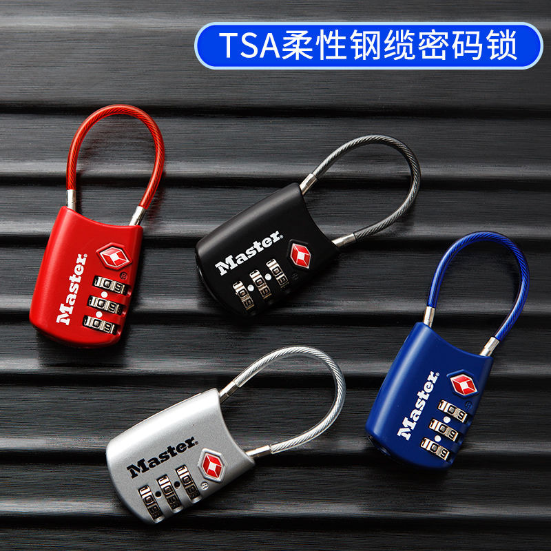 Masterlo/masterlo Code Steel Cable Rope Lock TSA Customs Lock Travel ...