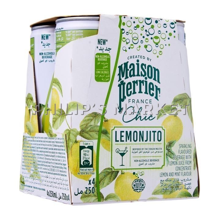 Maison Perrier Chic Mocktail Lemonjito Pack of 4 (4 x 250ml) | Shopee ...