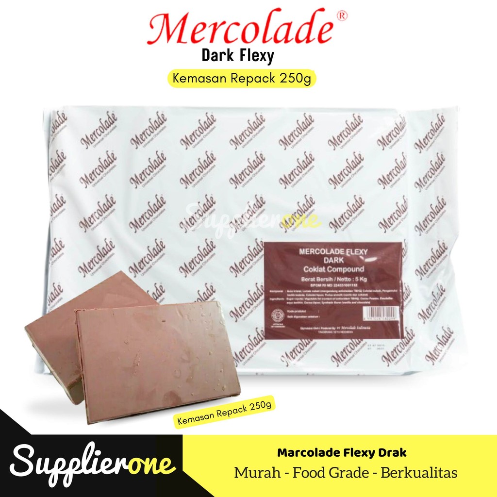 Mercolade Flexy Dark Compound Repack 250g / Chocolate Dark Compound ...
