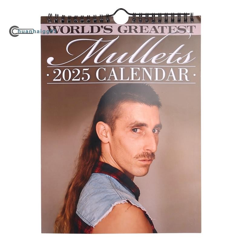 2025 Wall Monthly Calendar World'S Greatest Mullets Hanging Calendrier ...