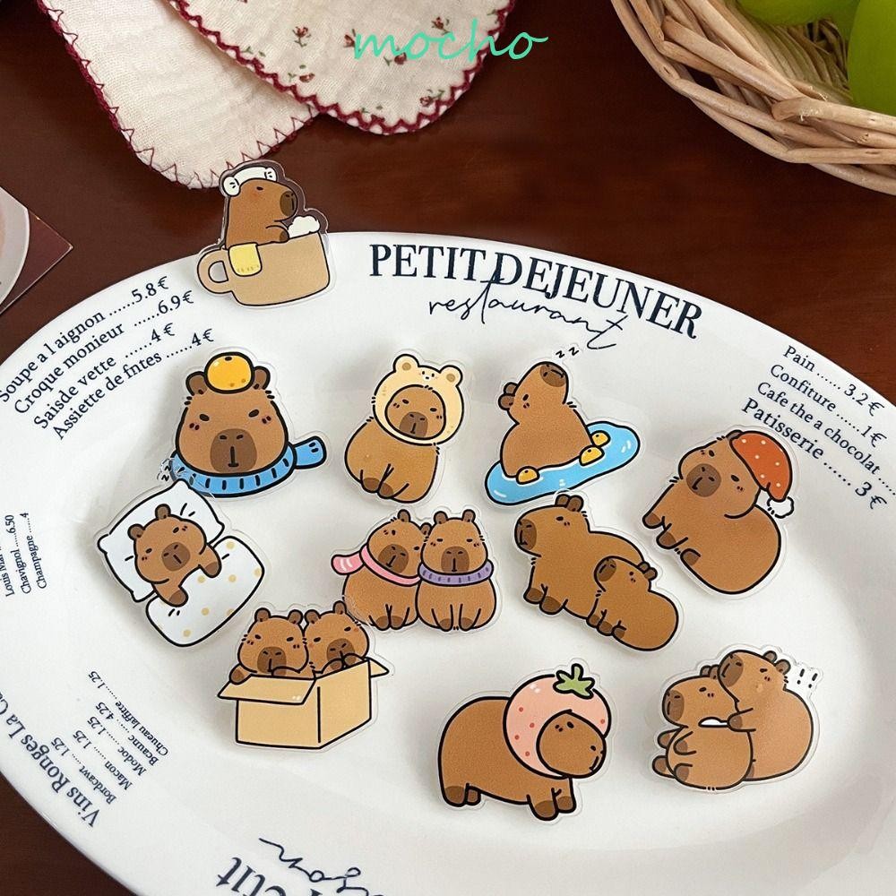 MOCHO Capybara Brooch, Breastpin Kapibara Acrylic Capybara Pin ...