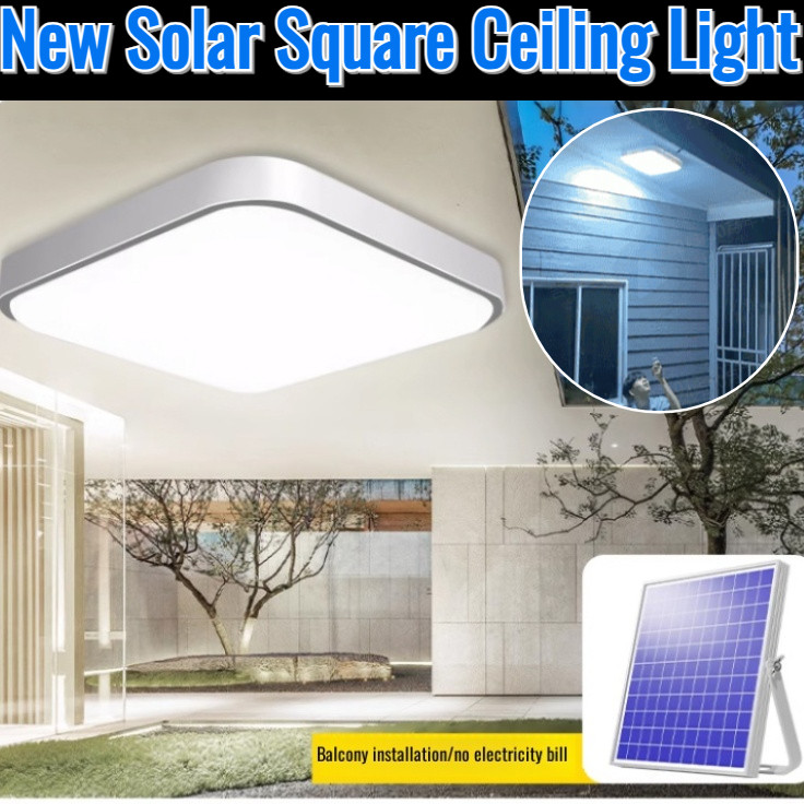 Waterproof Ceiling Light Intelligent Auto Sensor/ Solar-Powered Square ...