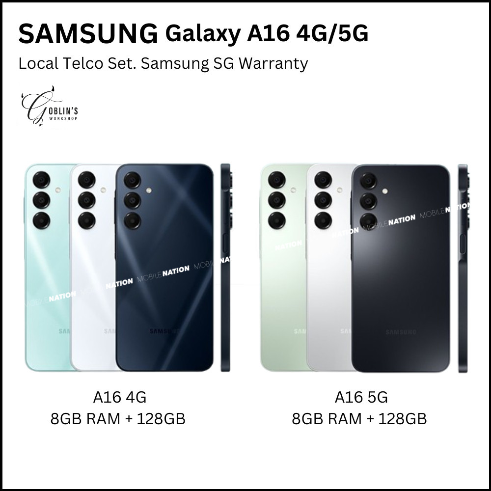 Samsung Galaxy A16 4G/5G 8GB+128GB - 1 Year Samsung warranty | Shopee ...