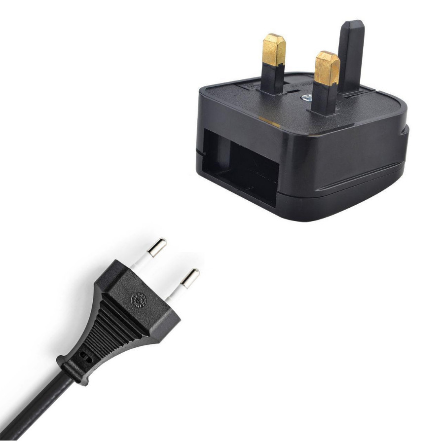 EU to UK Plug Adapter Converter with 3A 5A Fuse | 2-Pin Euro to 3-Pin ...