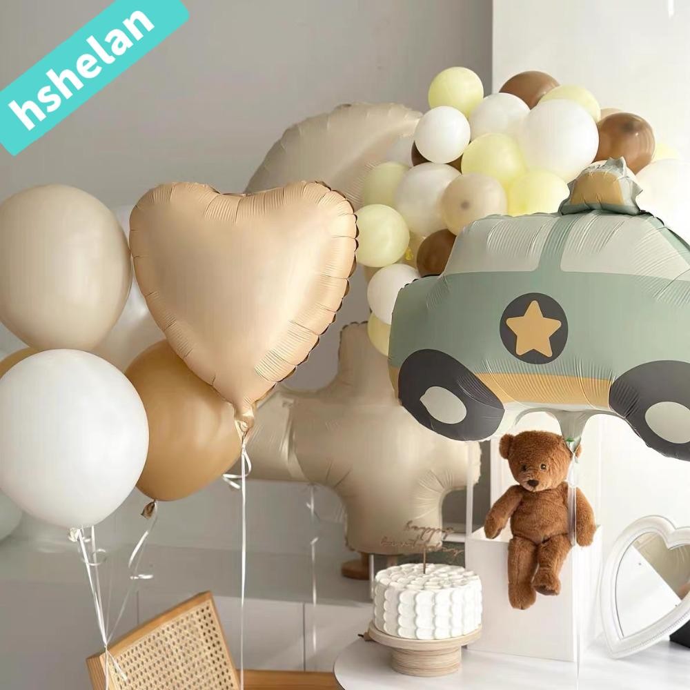 HSHELANXB Matte Frosted Birthday Balloons, Matte Cute Party Decoration ...