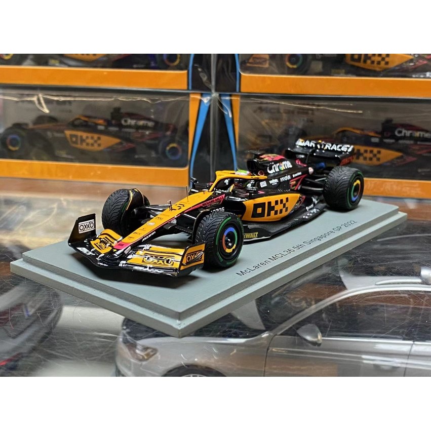 Spark 43 McARK F1 Fleet MCL36 22 Singapore Station Rikado Racing Model ...