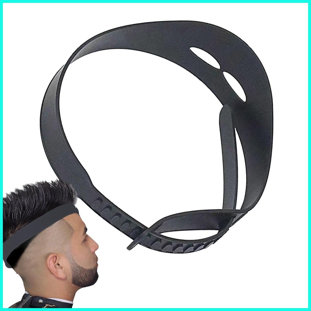 Neck Hair Guide Adjustable Silicone Curved Haircut Band DIY Haircut ...