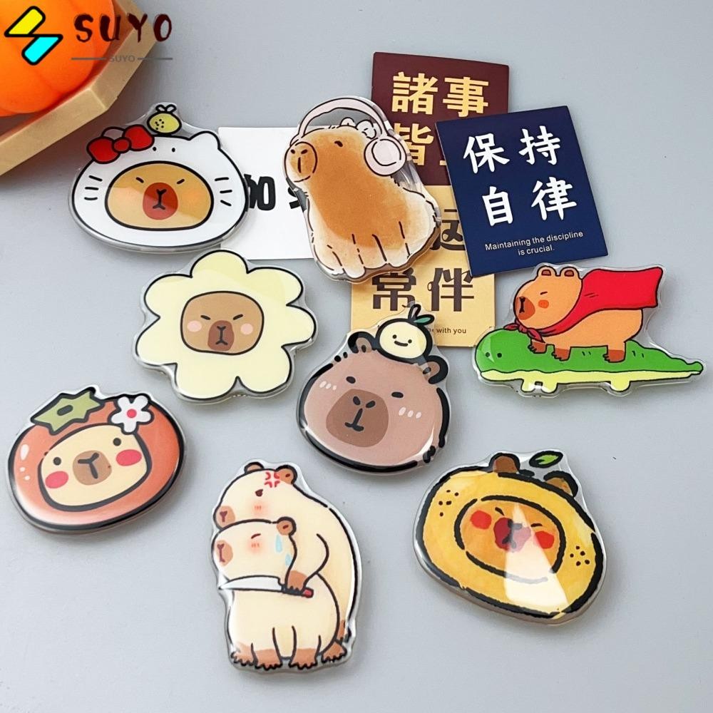 SUYO Capybara Phone Holder, Cute Capybara Stand Mount Finger Phone Ring ...