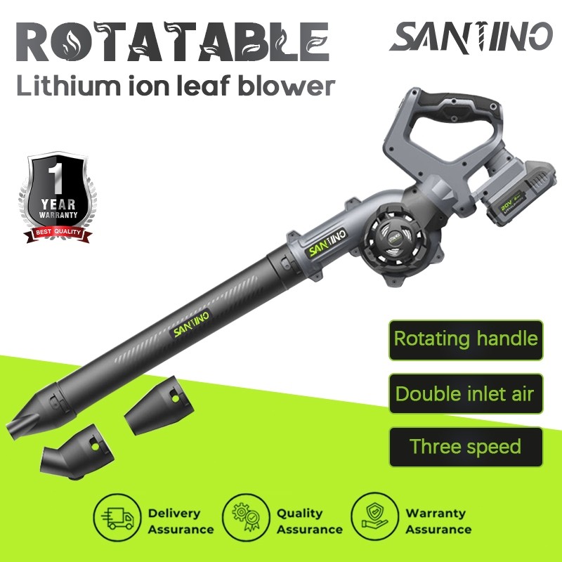 SANTINO Electric Air Blower Cordless Leaf Blower 2000W Blower Battery Powered Blower Clearing ...