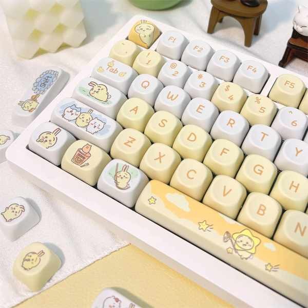 keycaps chiikawa keycaps MOA highly cute Usachi Hachigiyi mellow PBT ...