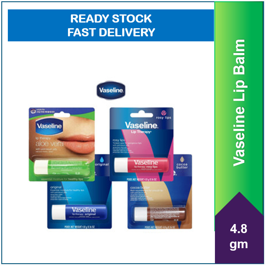 Vaseline Lip Balm Lip Therapy Original Coconut Aloe Vera Cherry Blush ...
