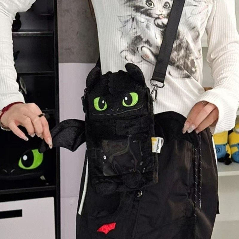 Dragon Trainer Toothless Crossbody Bag Plush Toy Phone Case Creative ...