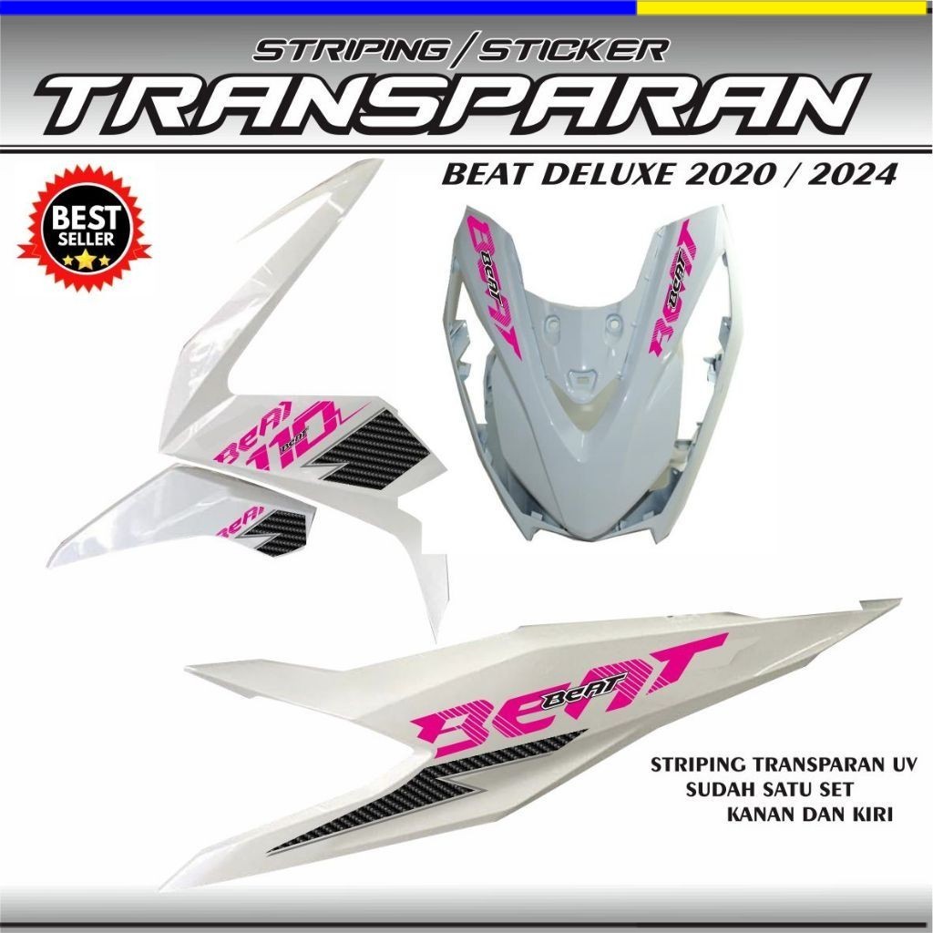Original TRANSPARENT STICKER TRANSPARENT STRIPING UV BEAT DELUXE 2020 ...