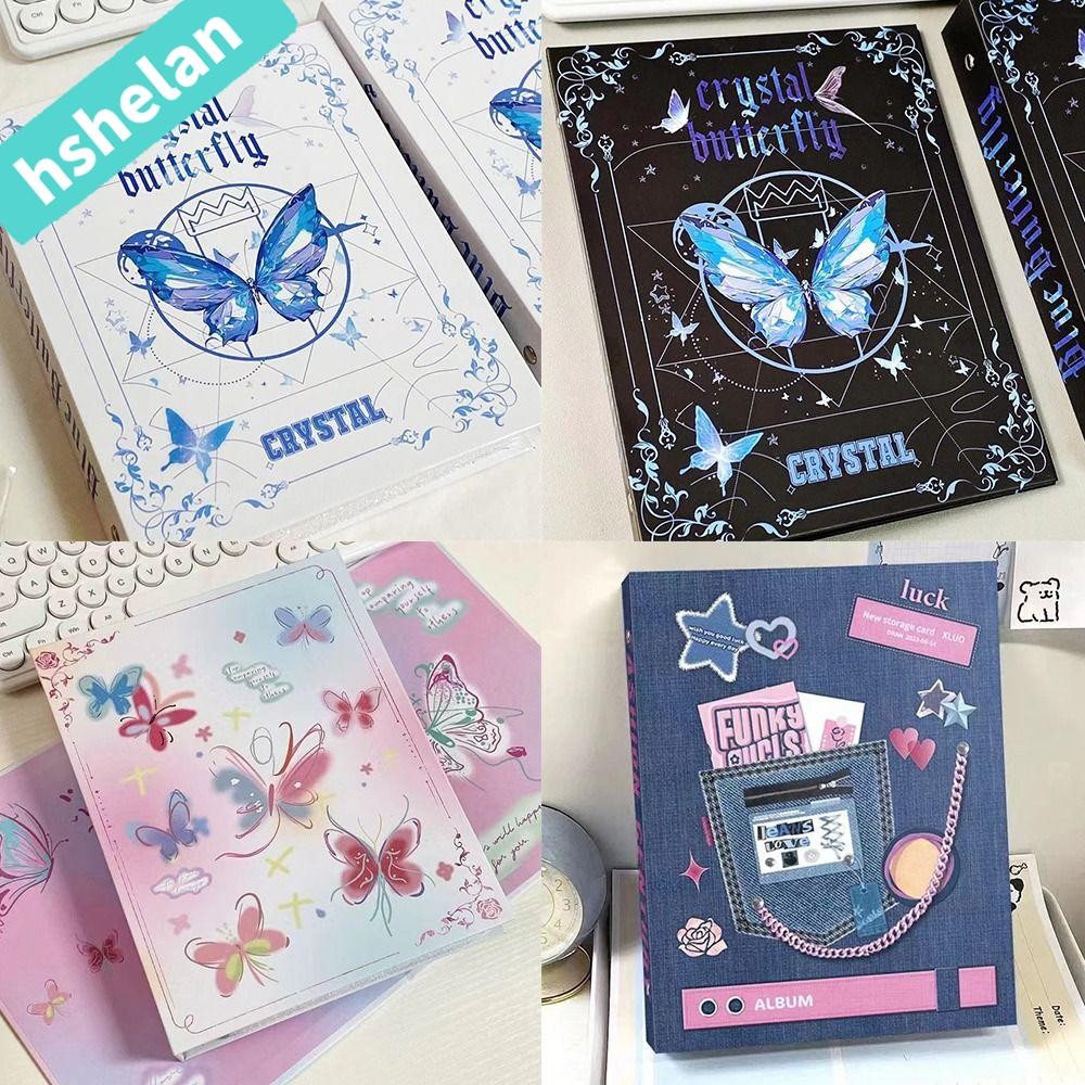 HSHELANXB Photo Album, Butterfly Series Binder Loose-leaf Album, INS A5 ...