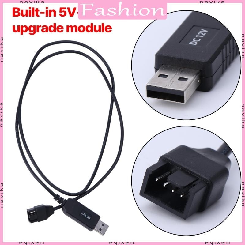 NAV USB 5V to 12V Fan Cable Adapter USB to 4Pin Connector for PC ...