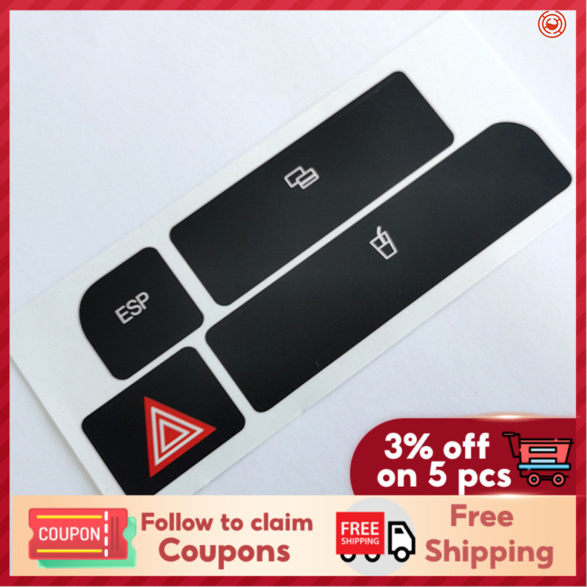 Car Button Repair Decal Sticker Air Condition Climate Control Button ...