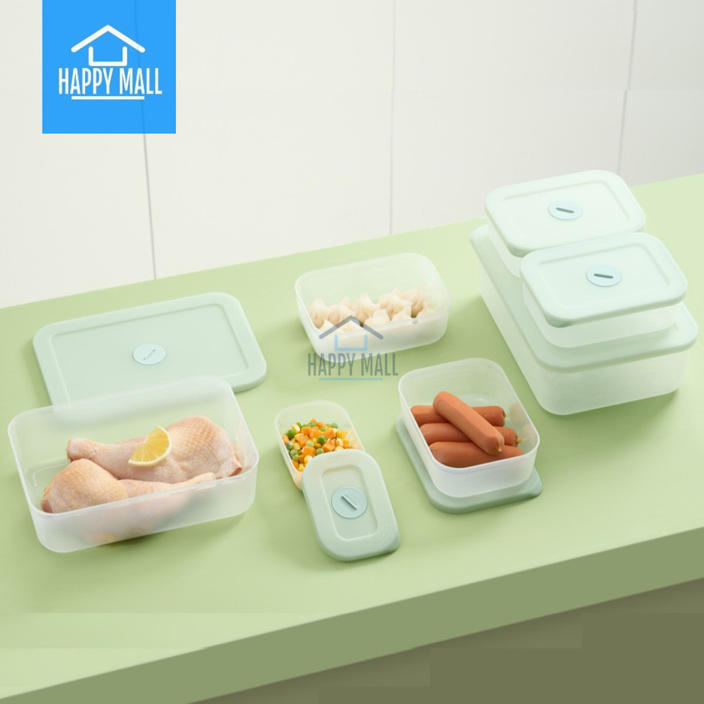 Inochi Hokkaido antibacterial freezer food box, lid with button to ...