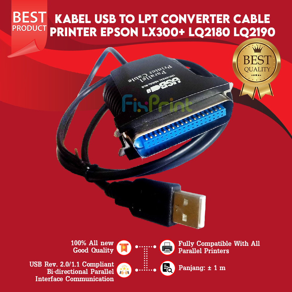 LPT to USB Series Parallel Converter Printer Epson TM-U220B Printer ...