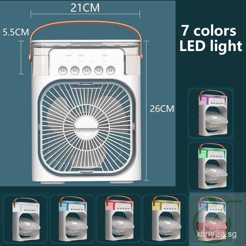 【SG】Portable USB Mini Aircond Air Cooler Mist Fan Mini Fan 6 inch ...