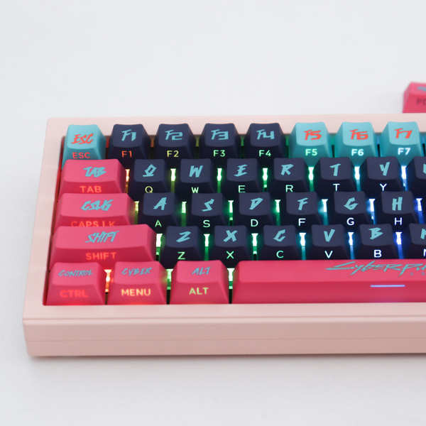 wireless keyboard keyboard keyboard bluetooth Cyberpunk powder side ...