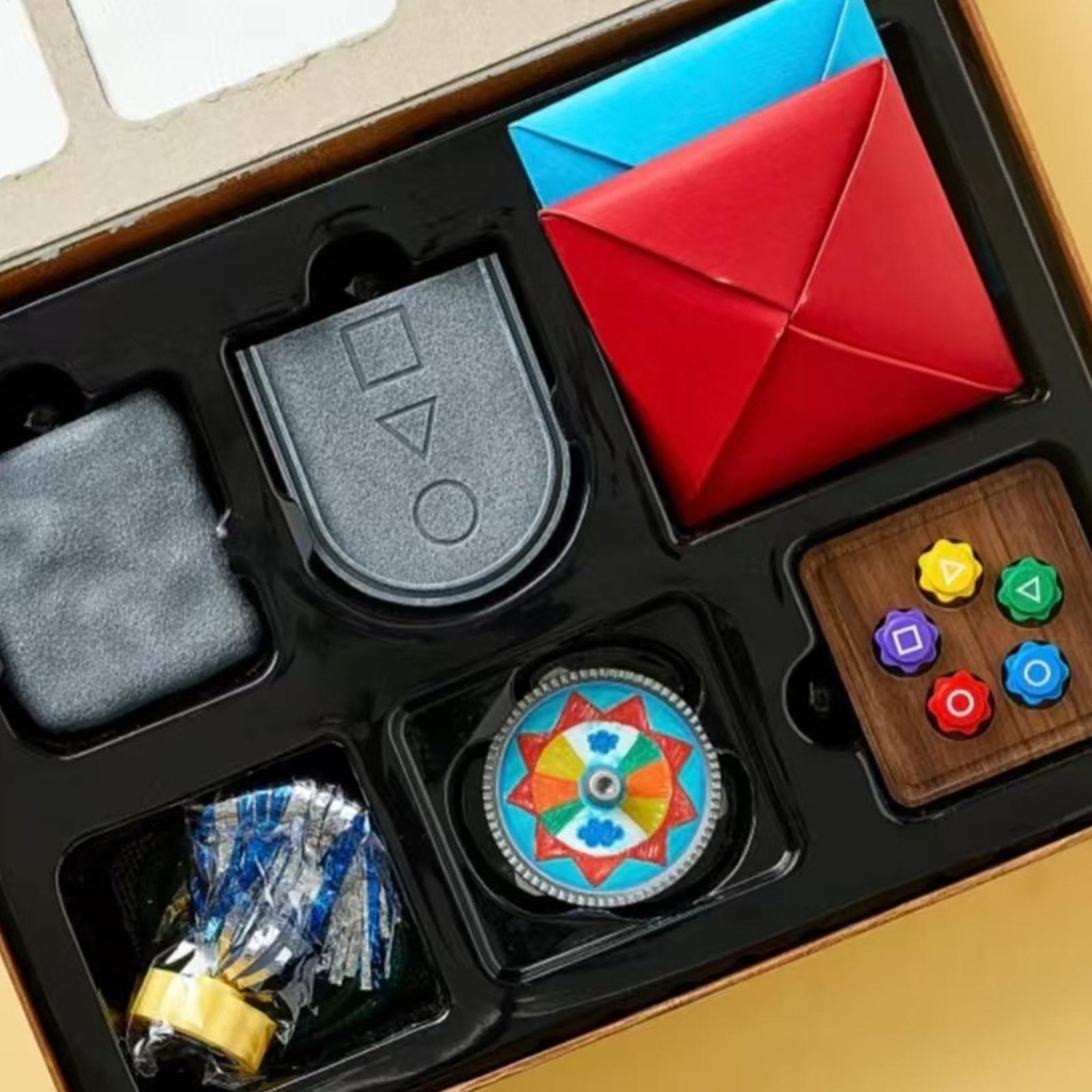 Gong-gi Game Dice Gong-gi Korean Folk Game Party Square Circle Triangle ...