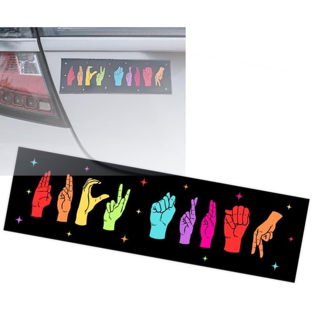 Fuck Trump Sign Language Car Magnet Bumper Sticker Funny Anti Trump ...