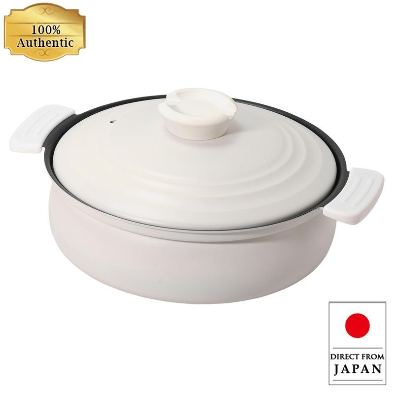 Pearl Metal Lightweight Tabletop Hot Pot with Clay Pot Style Design, IH ...