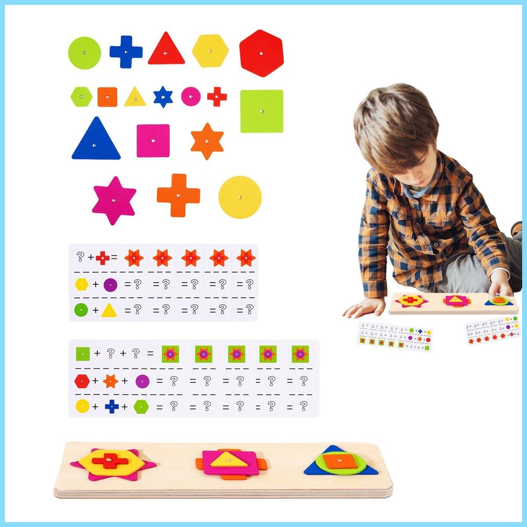 Shape Learning Board Game Shape Stacking Matching Educational Toys ...