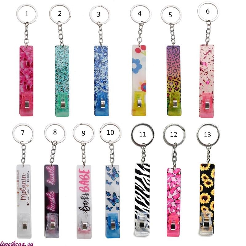liweikeaa Plastic Purse Clip Card Puller Key Chain Pretty Nails Tool ...