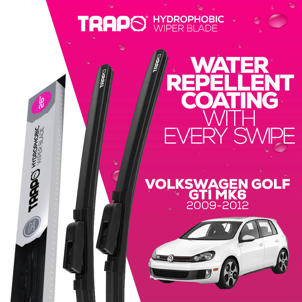 Trapo Hydrophobic Car Wiper Blade Volkswagen Golf GTi MK6 (2009-2012 ...