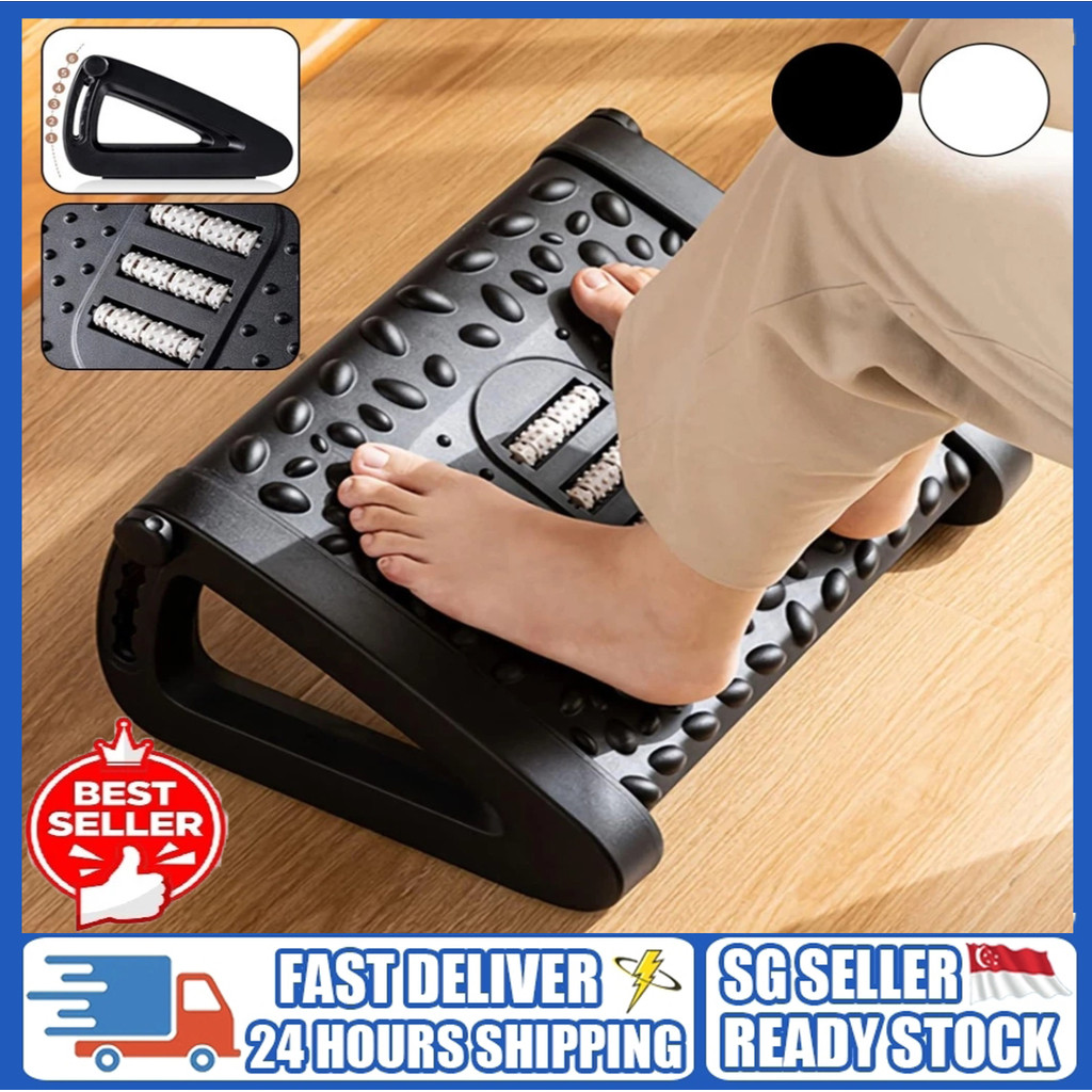 [SG Seller]Office Desk Footrest Massage Pad Foot Stool Home Sofa ...