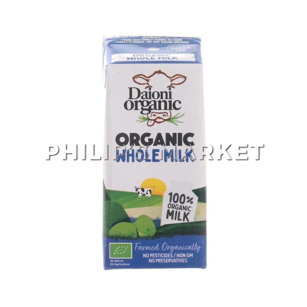 Daioni Organic Whole UHT Milk 200ml | Shopee Singapore