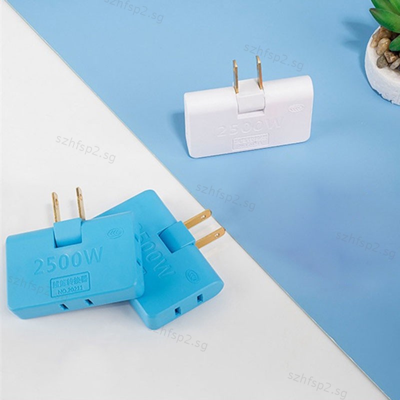 Rotatable US ac wall charger power Socket Converter 1 to 3 way 180 ...