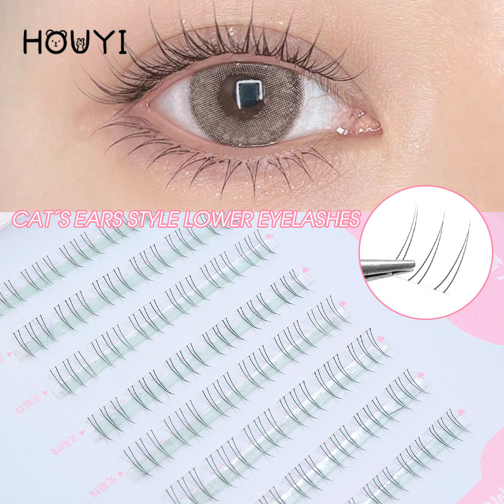 Natual Soft Transparent Strip Fullness Under Lashes - C-curve Segmented ...