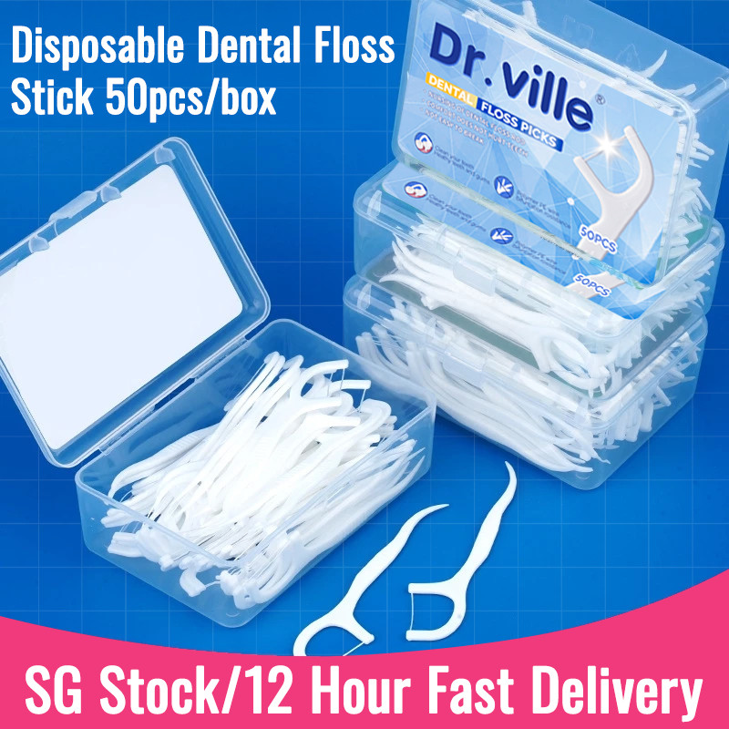Dr.ville Disposable Dental Floss Pick ,Teeth Flossing ,Tooth Care Floss ...