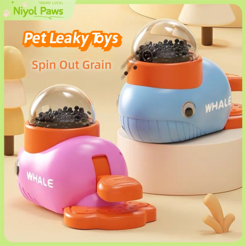 Automatic Pet Food Launcher Toy with Self Play Mode and Treat Dispenser ...