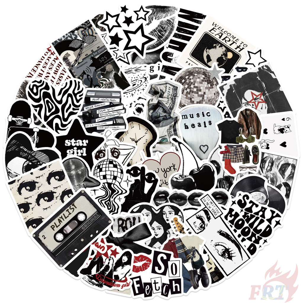 50Pcs/Set Downtown Y2K Girls Art Series 03 Stickers Fashion DIY ...
